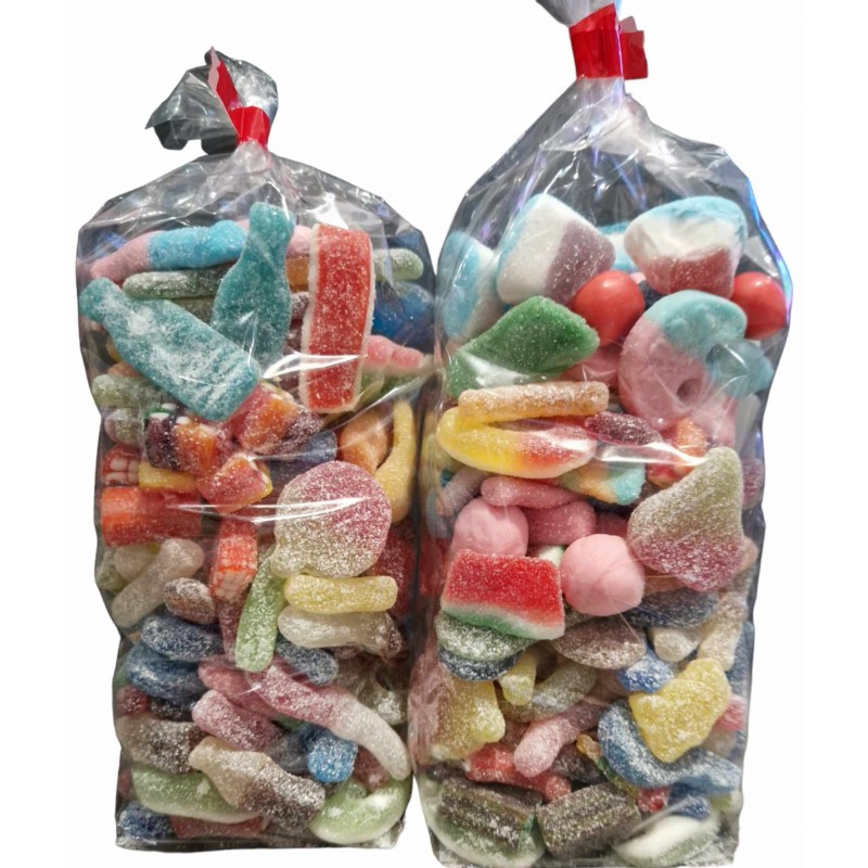 Chiques acidulées mix sachet XL